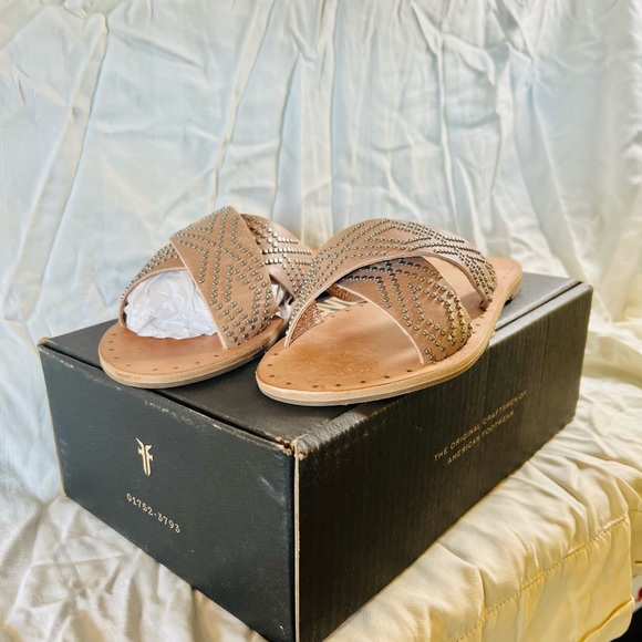 FRYE AND CO. | Shoes | New In Box Frye Ally Deco Studded Slide | Poshmark